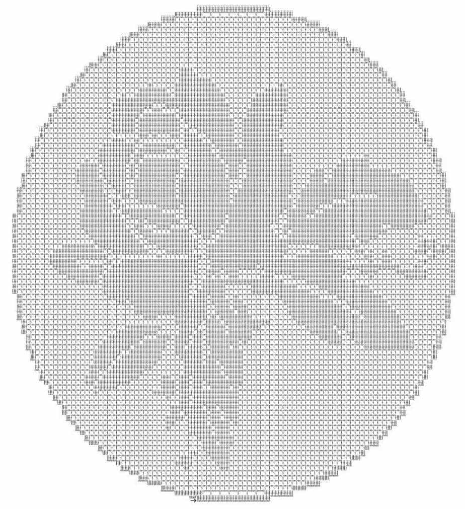 Filet Crochet Rose pattern Free – How to Crochet