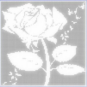 Single Rose Filet Crochet Pattern – How to Crochet