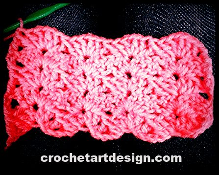 How to crochet open scallop stitch – How to Crochet