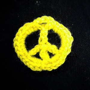 Peace symbol crochet pattern – How to Crochet