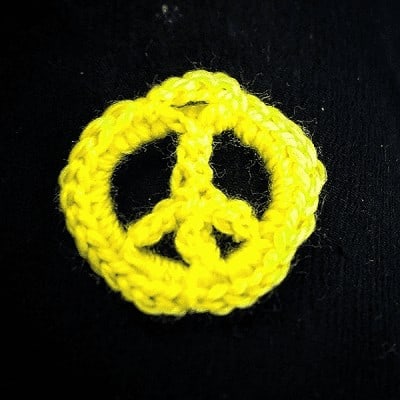 Peace symbol crochet pattern – How to Crochet