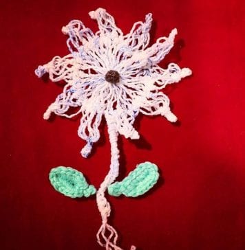 Crochet Hairpin Flower pattern – How to Crochet